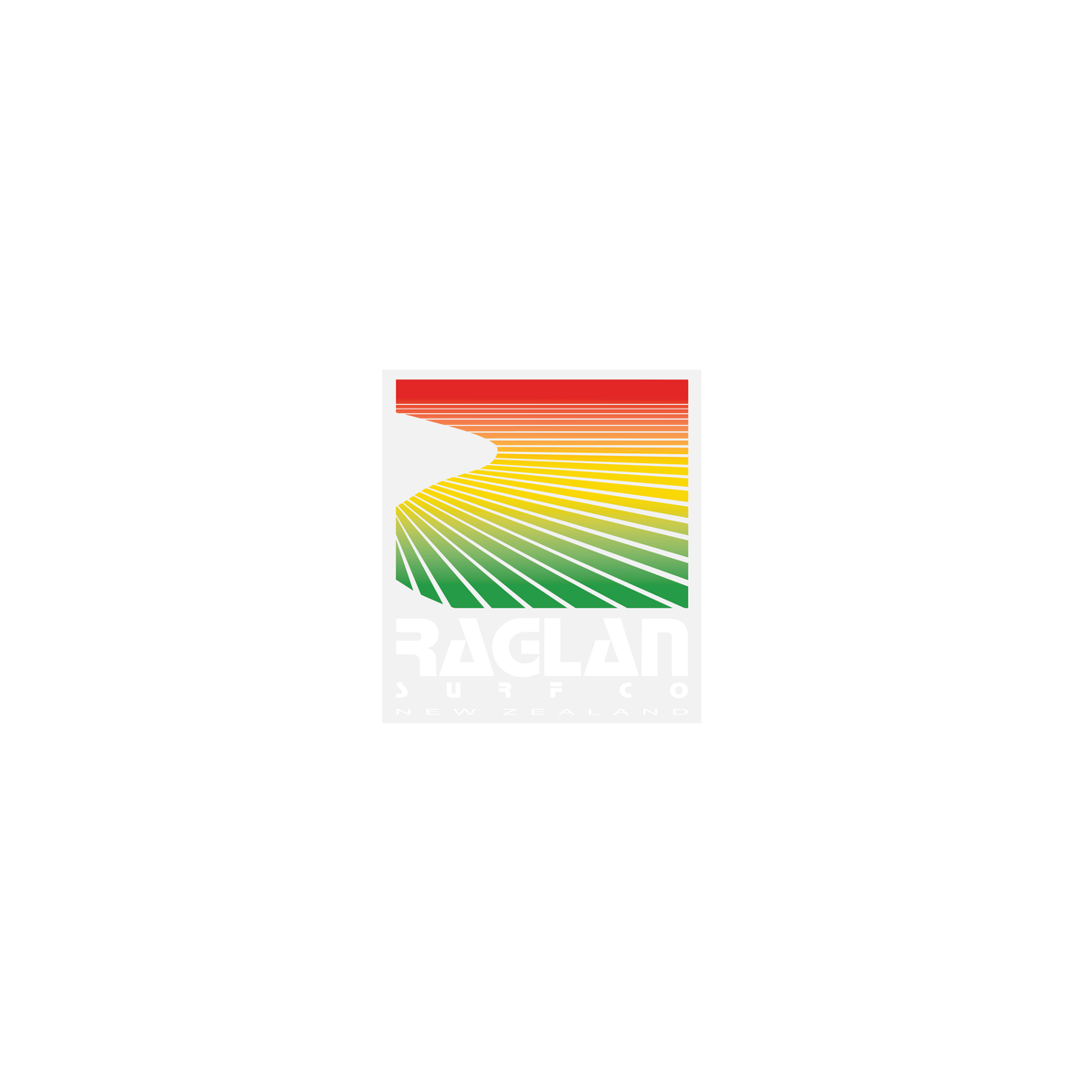 Raglan Surf Co Block Rasta Sticker – Raglan Surf Co.